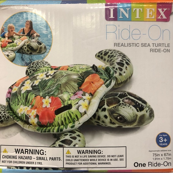 Intex | Other | Intex Ride On Realistic Sea Turtle Inflatable Pool ...